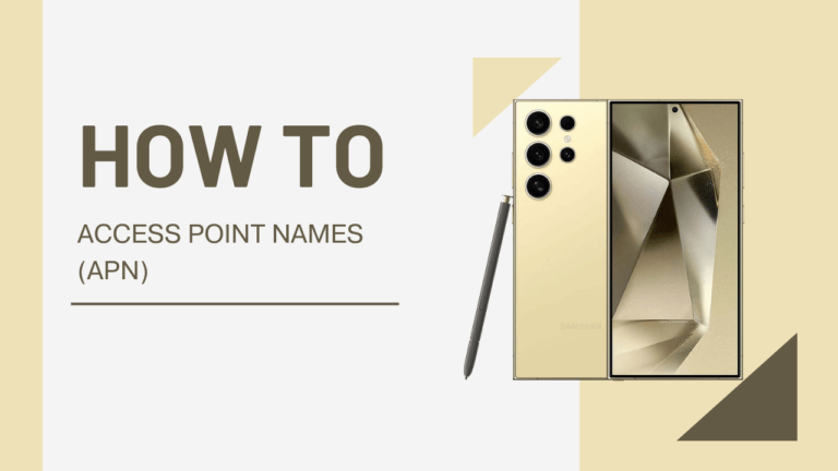How to Reset Access Point Names (APN) Settings on Galaxy S24 How to Reset Access Point Names (APN) Settings on Galaxy S24